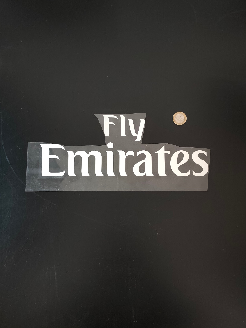 Commercial Sponsor Fly Emirates kit patches badges x Football Jersey ...